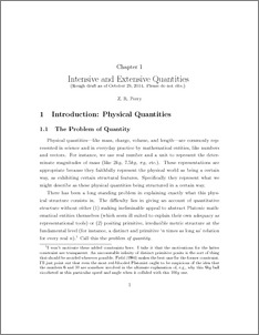 Intensive and Extensive Quantities - PhilSci-Archive