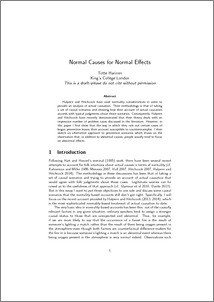 Normal Causes for Normal Effects - PhilSci-Archive